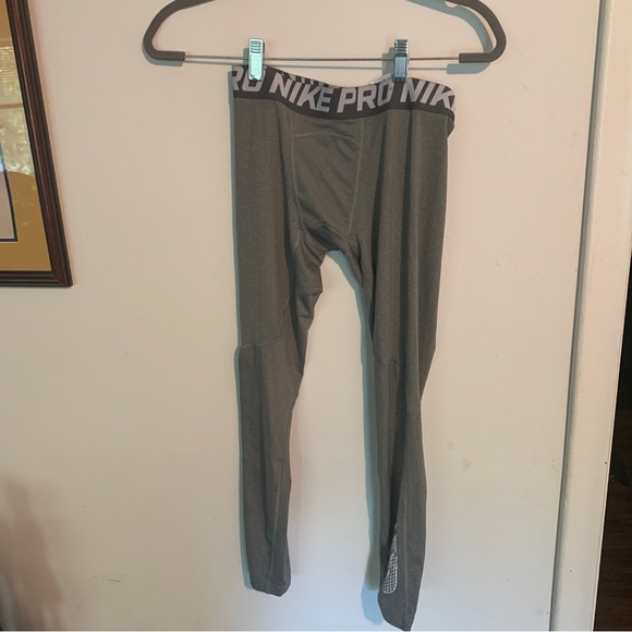 Nike | Shorts | Nike Pro Drifit Mens Tights White Gray Rn 56323 Size ...